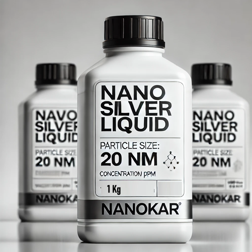 Nano Silver Liquid 20 nm - 50 PPM - Nanokar Nanoteknoloji